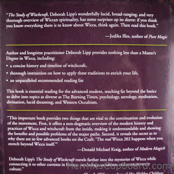 The Study of Witchcraft by Deborah Lipp | Hermits' Cupboard